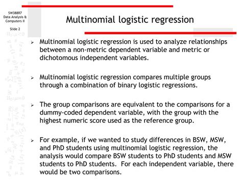 Ppt Multinomial Logistic Regression Basic Relationships Powerpoint