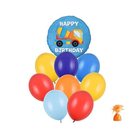 Bukiet Z Helem Betoniarka Super Balony Z Helem Dla Dzieci
