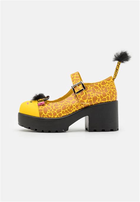 Koi Footwear Tira Mary Janes Grazing Giraffe Edition Platform Heels