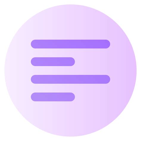 Left Align Generic Flat Gradient Icon