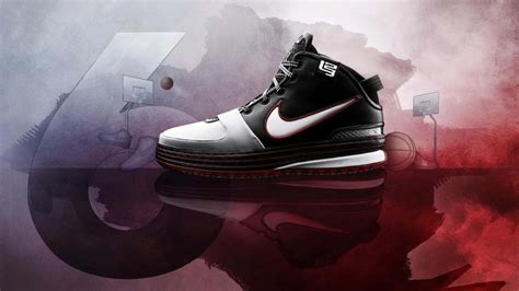 Download Nike Basketball Shoe Promotional Artwork Wallpaper