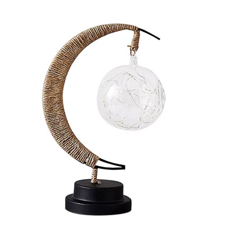 Yonrjhukm Lunar Lamp Magic Moon Shape Lamp Led Crescent Light