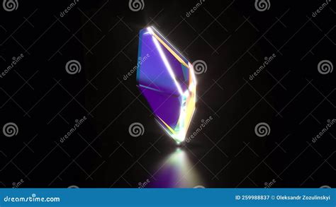 Gem Is Spinning Realistic 3d Animation Intro Able To Loop Seamless