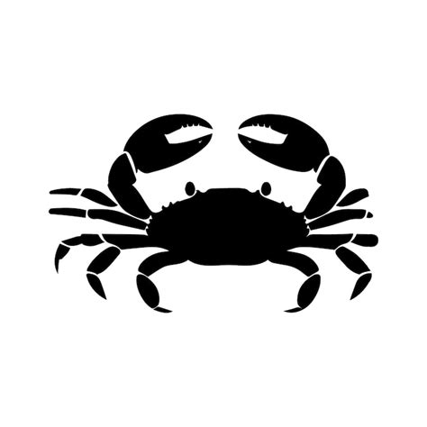 A Crab Vector Silhouette Illustration Premium Vector