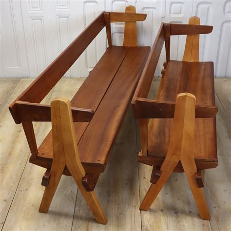 Reclaimed Mid Century Church Pews Benches Bespoke Size Made To Ord