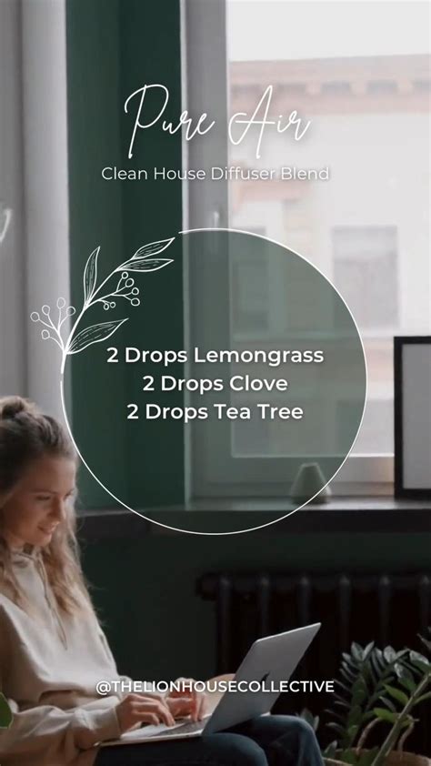 Clean House Diffuser Blend Pure Air Essential Oil Diffuser Blends