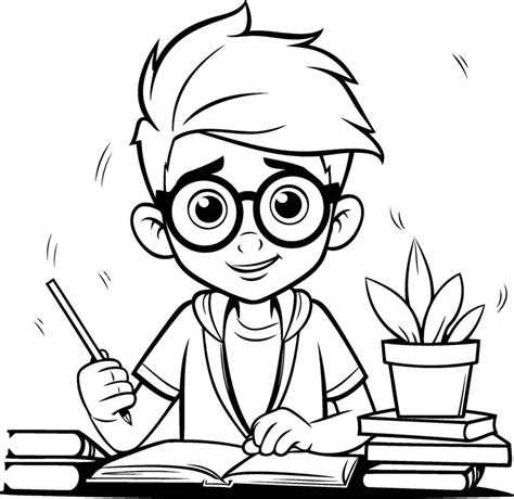 Nerd Glasses Coloring Pages