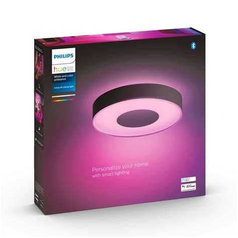 Philips Hue Infuse Led таванска лампа 381 Cm черна дим Lumoriesbg
