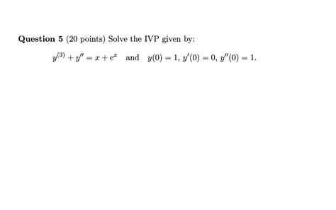 Solved Differential Equations Solve The IVP Given By Y Chegg