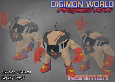 Nanimon Poster Image Digimon World Project Ark Indiedb