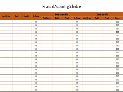 Financial Plan Excel Template