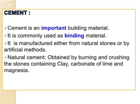 Cement Ppt Pptx