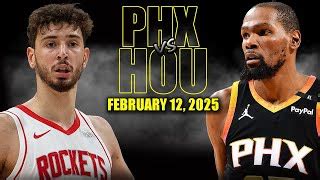 Phoenix Suns Vs Houston Rockets Full Game Highlights February 12 2025