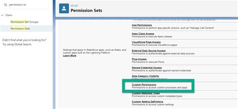 Salesforce Add Custom Permission To Permission Set