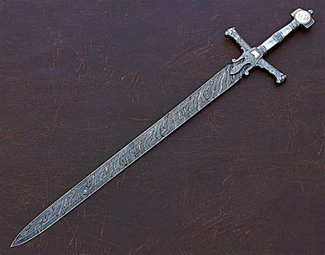 Ishaq Crafts Damascus Steel King Solomon Sword Premium Etsy