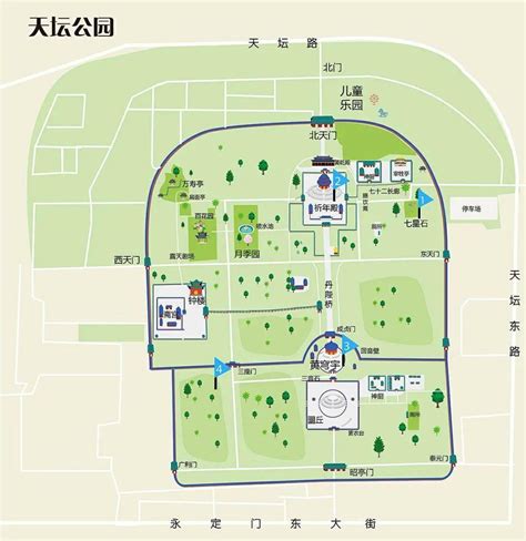 北京天坛总平面图 千图网