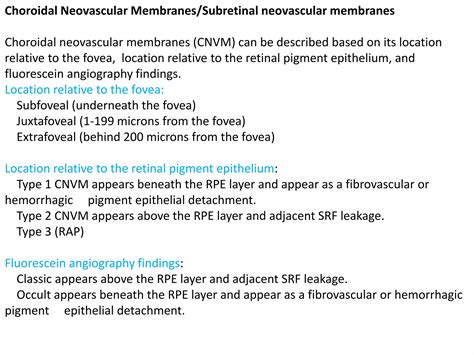 Choroidal Neovascular Membranes Cnvm Pptx