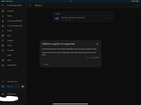 Home Assistant Anyone Know What This Error Is Referring To After Core