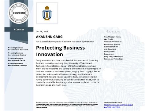 Akanshu Garg On Linkedin Businessinnovation Chitkarauniversity Coursera