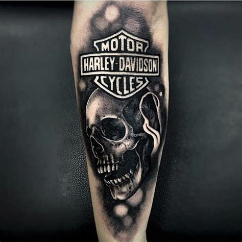 Harley Davidson Tattoo Skull