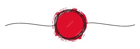 Premium Vector Tangled Banner With Scribbled Circle Hand Drawn With Thin Line