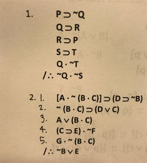 Solved Symbolic Logic Questions