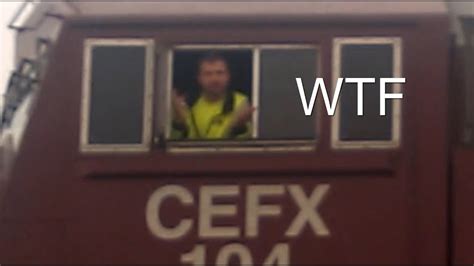 Sd90 Leads Ns Fast Freight Conductor Be Like Wtf Youtube