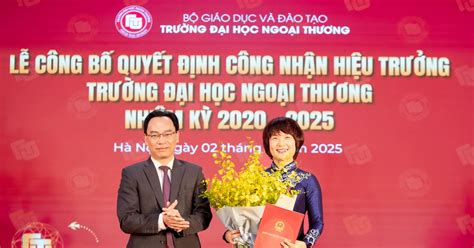 Pgsts Phạm Thu Hương được Bổ Nhiệm Hiệu Trưởng Trường Đại Học Ngoại