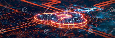 Cloud Computing And Digital Question Mark On Circuit Board