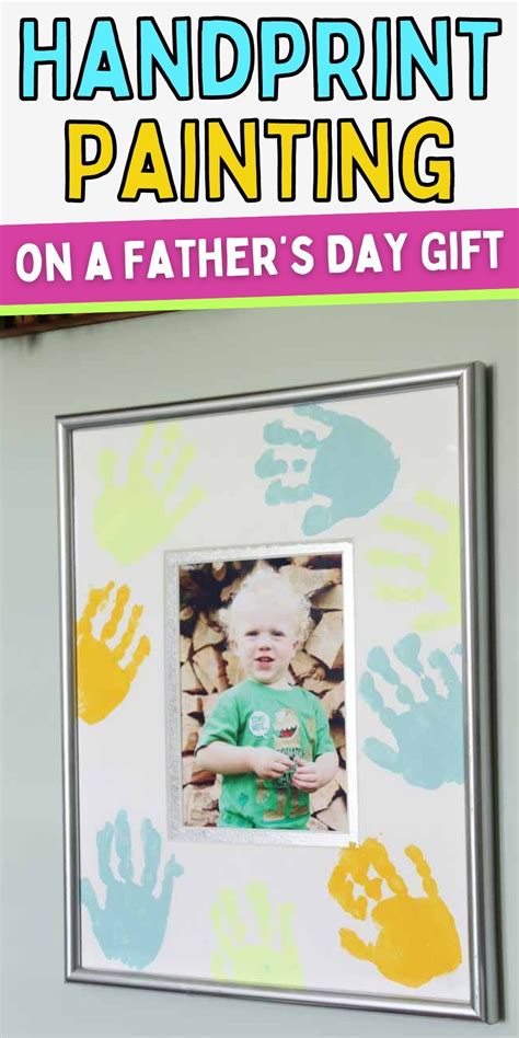 Handprint Painting Diy Fathers Day T Fathers Day Diy Fathers