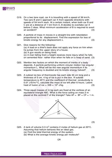 Cbse Class 11 Physics Sample Paper Set 3 Download Pdf