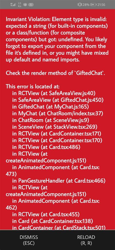Invariant Violation Element Type Is Invalid · Issue 1617