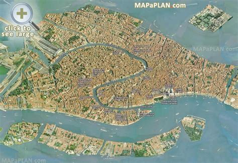 Venice Maps Top Tourist Attractions Free Printable City Street Map