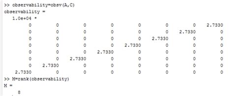 The Observability Matrix And The Rank Of Matrix Download Scientific Diagram