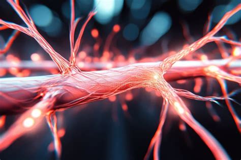 Close Up Of Glowing Neural Connections And Synapses In Human Brain