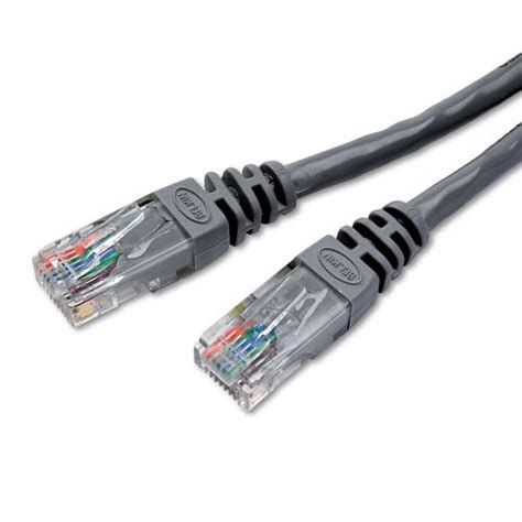 Belkin Cat5e Molded Patch Cable 25 Ft Gray Walmart Business Supplies