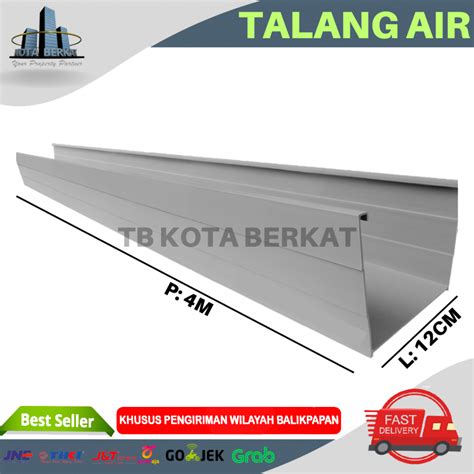 Jual Talang Air Kotak Pvc Talang Air Persegi Abu Abu 4 In Shopee
