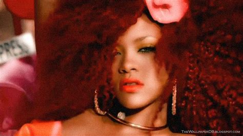 Rihanna Red Curly Hair In Sandm Blur Hd Wallpaper ~ The Wallpaper Database