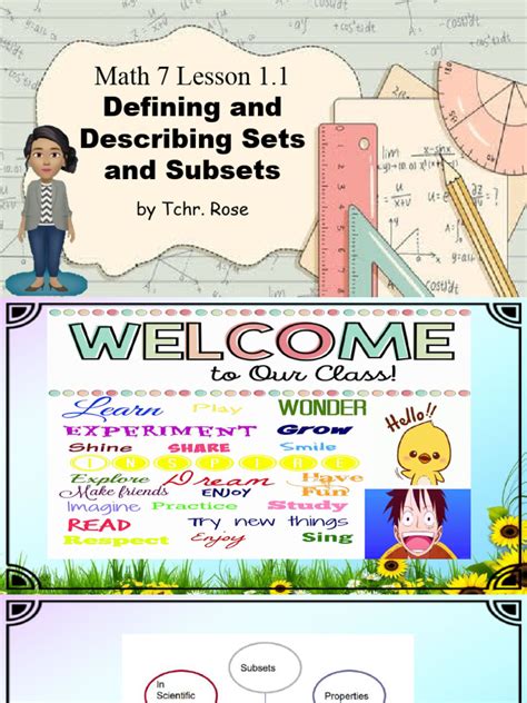 Math 7 Lesson 1 1 Sets And Sets Notations Pdf Set Mathematics Mathematical Concepts