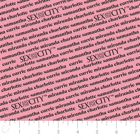 Sex And The City Cotton Fabric By The Yard