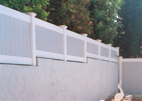 Vinyl Fencing Ideas For Cinderblock Wall Extension