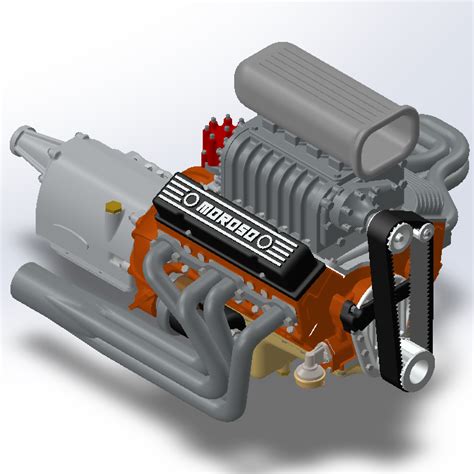 🤏 124 Scale Chevy Small Block Sbc Gasser Upgrade File Pack・ Stl File