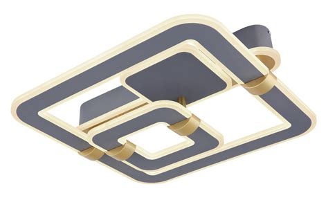 Globo Lighting Margy Μοντέρνα Μεταλλική Πλαφονιέρα Οροφής με Ενσωματωμένο Led σε Γκρι χρώμα 50cm