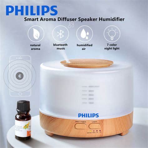 Philips Air Humidifier Portable Ultrasonic Aroma Essential Oil Diffuser Mist Maker Aromatherapy
