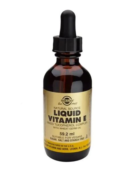 Vitamin E Liquid Instructions For Use Effect On The Body