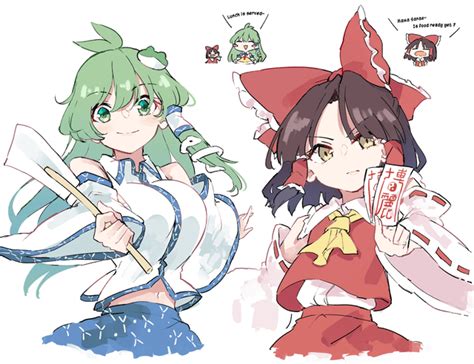 The Two Lovely Shrine Maidens Of Paradise Rtouhou