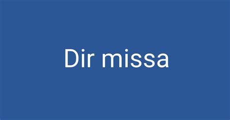 Dir Missa Pccd