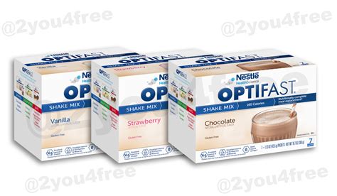 Optifast 800® Shake Mix Variety Case Chocolate Vanilla Strawbe
