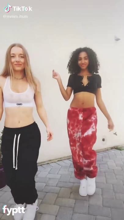 Sexy Girl Dancing With Short See Through Tank Top Fyptt