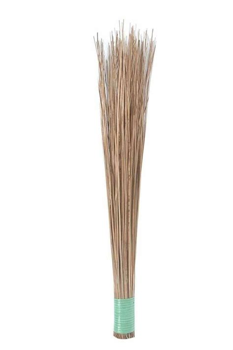 Handmade Indian Natural Coconut Leaf Grass Broom Stick Nariyal Jhadu 1